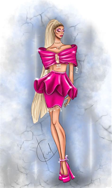Fashion Art💕🌸total Pink Vestiti Disegni