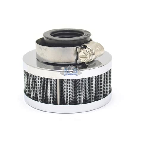 Universal M2 Chrome End Cap Round Air Filter Pods W Clamp Ebay