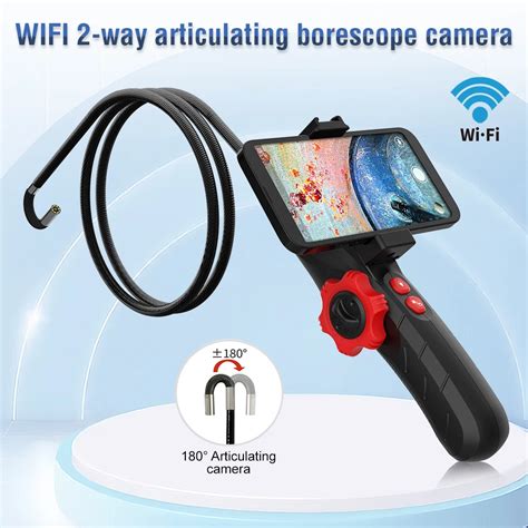 Factory Wifi 2 Way Articulating Borescope Camera Wholesaler Car 2mp Hd1080p Wireless Endoscope