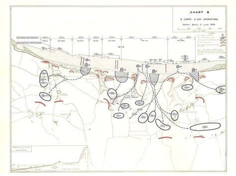 D Day Omaha Beach Normandy France Ww2 Allied Invasion Map 1904750645