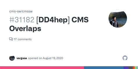 [dd4hep] cms overlaps · issue 31182 · cms sw cmssw · github