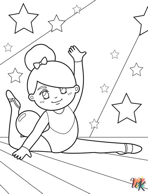 Dibujos De Gimnasia Artística Para Colorear Descargar E Imprimir