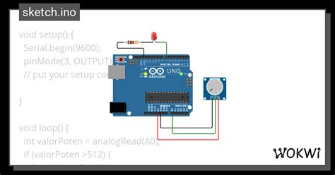 Potenciómetro Wokwi Esp32 Stm32 Arduino Simulator