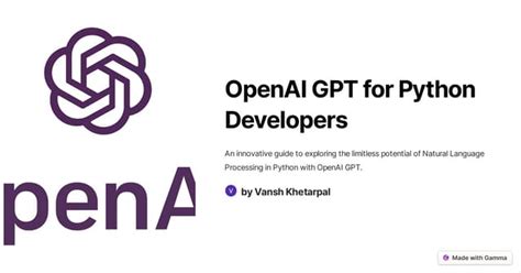 openai gpt for python developers ppt
