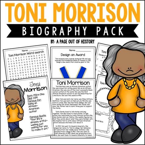 Toni Morrison Biography Black Womens History Month Pulitzer Beloved Author