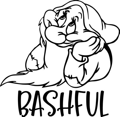 Dwarfs Bashful Svg Snow White Svg Disney Svg Disneyland S Inspire Uplift