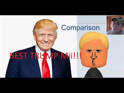 How To Make A Trump Mii Celebrity Mii2 Youtube