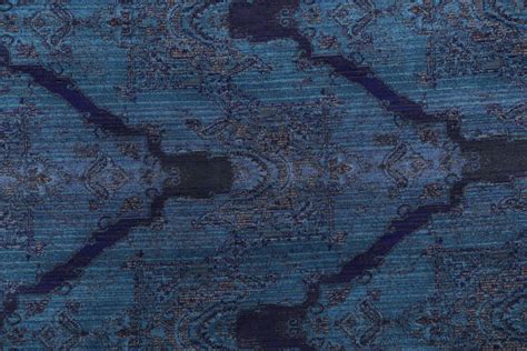 Cassiopeia Woven Chenille Upholstery Fabric In Indigo