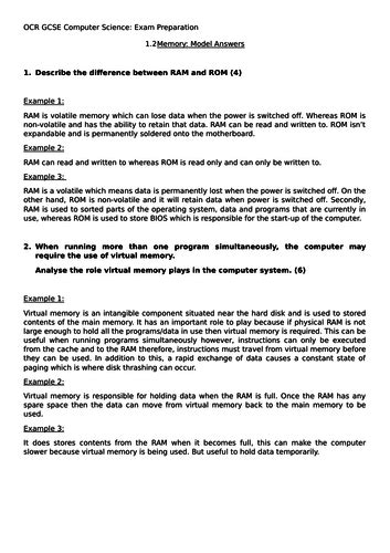 Gcse Computer Science 9 1 Memory Information And Resource Pack