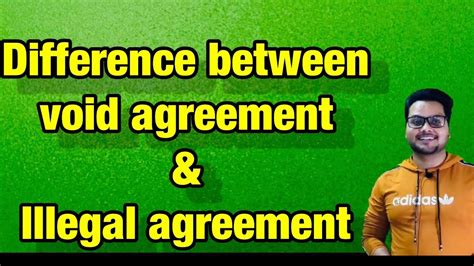 Difference Between Void Agreement And Illegal Agreementhindi Chitra
