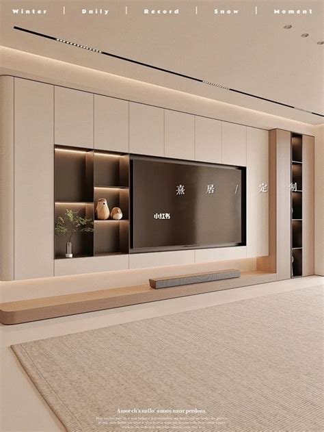 翻遍小红书‼️最爱的还是这款“满墙电视柜”～