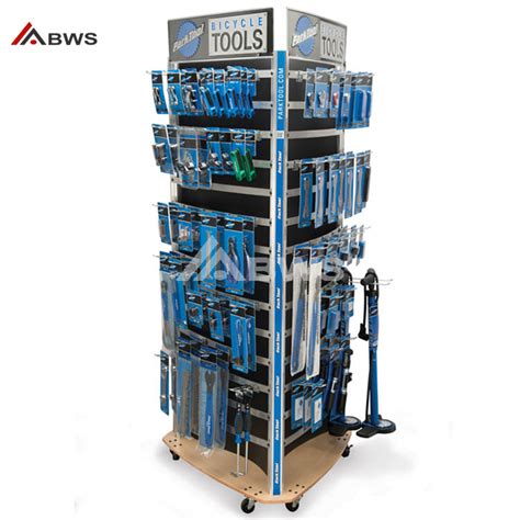 3 Tier Tool Display Rack Strong Wire Floorstanding For Hammer Display