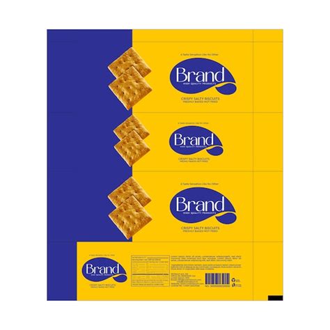 Premium Vector Modern Biscuits Label Design In Editable Eps Collection