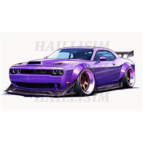 Dodge Challenger Clip Art Etsy