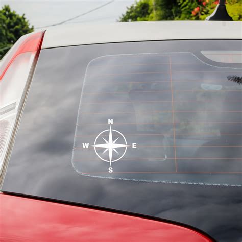Boho Compass Vinyl Decal Car And Laptop Sticker Etsy