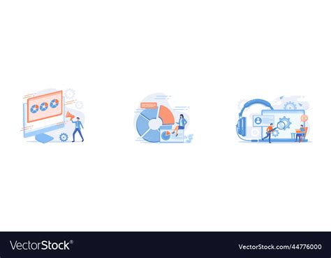 Marketing Survey Report Analyzing Questionnaire Vector Image