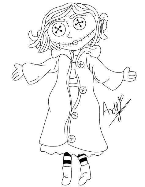 20 Coraline Coloring Pages Free Pdf Printables Artofit