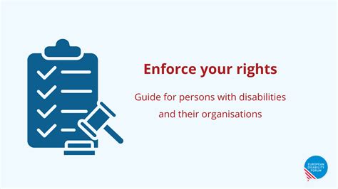 Guide Launched Enforcing Eu Disability Legislation As An Individual