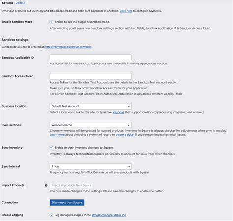 Woocommerce Square Sync Settings Documentation Woocommerce