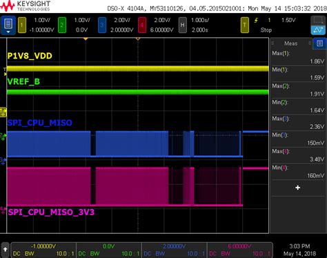 Lsf0108 Unexpected Voltage Level For Spi Miso Signal Logic Forum Logic Ti E2e Support Forums