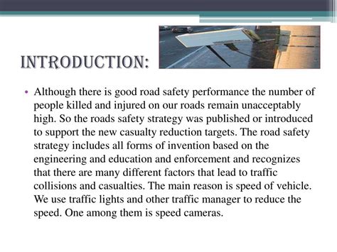 Ppt Speed Detection Of Moving Vehical By Using Speed Cameras Powerpoint Presentation Id5478176
