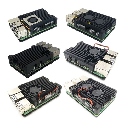 Raspberry Pi 5 Aluminum Heatsink Case With 5v Cooling Fan For Raspberry Pi 5 Metal Case