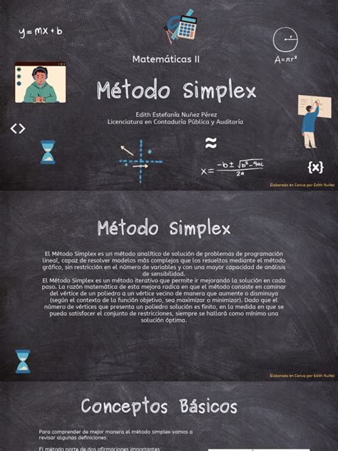 metodo simplex pdf programación lineal análisis numérico