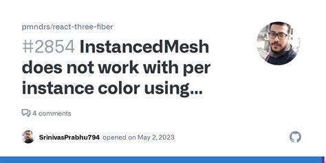 Instancedmesh Does Not Work With Per Instance Color Using Setcolorat