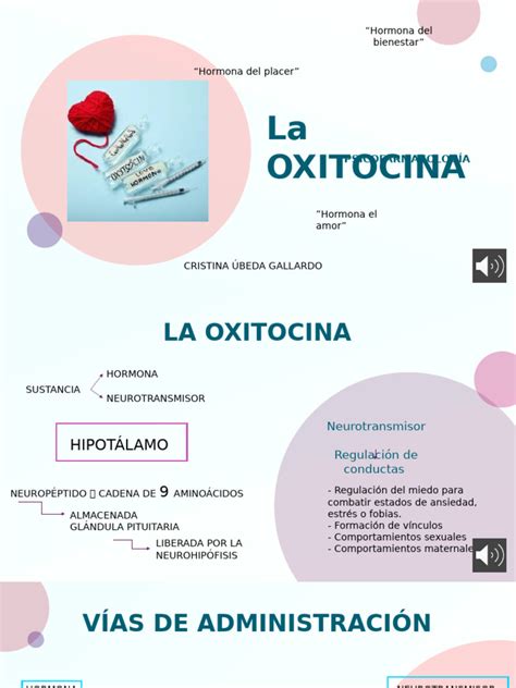 Oxitocina Usos Y Efectos Terapéuticos Pdf Hormona