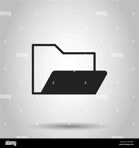 Folder Document Flat Vector Icon Archive Data File Symbol Logo Illustration Business Concept