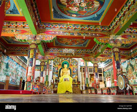 Inside Buddhist Monastery