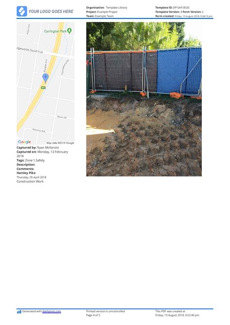 Hazard Report Template Use This Smart Hazard Report Template Free