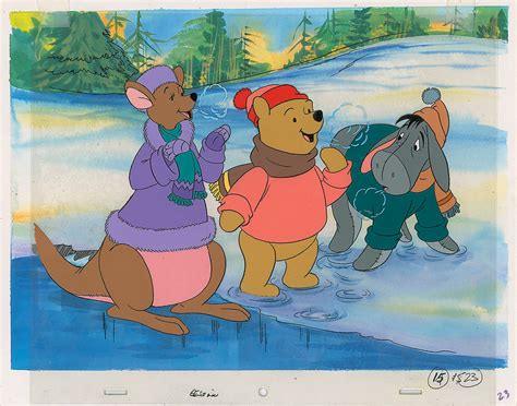 Winnie The Pooh Kanga And Eeyore Production Keymaster Background