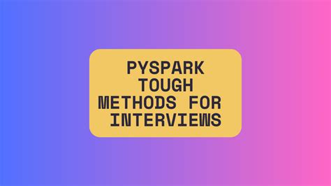 8 Interview Questions On Python Sql Pyspark And Databricks With