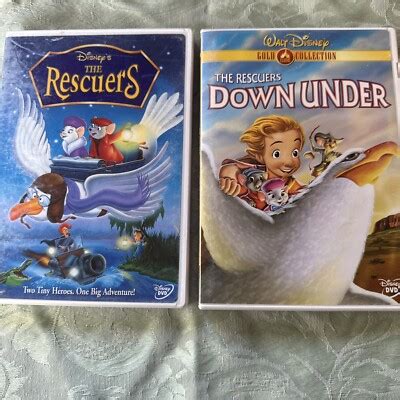 Walt Disney The Rescuers 1 And 2 Rescuers Down Under Dvd 2 Dvds Movies Ebay