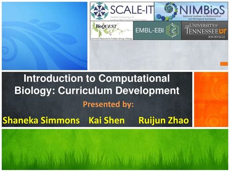 PPT Introduction To Computational Biology Innovative Curriculum Design PowerPoint