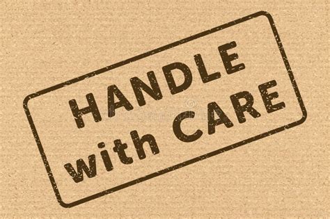 Handle With Care Fragile Item Protection Packaging Symbol Stock Illustration Illustration Of