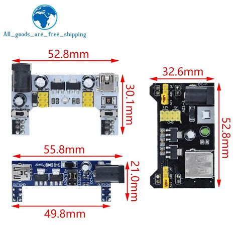 MB102 zasilanie płytki prototypowej moduł zasilający/MB102 biały deska ...