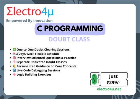 Solve C Programming Problems Join Our Doubt Class