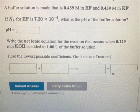 solved a buffer solution is made that is 0 344 m in h2co3
