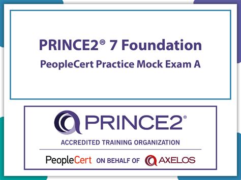 Prince2® 7 Foundation Peoplecert Practice Mock Exam A 1worldtraining