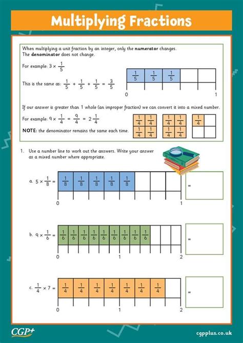 Multiplying Unit Fractions By Integers Problems Year 5 Cgp Plus