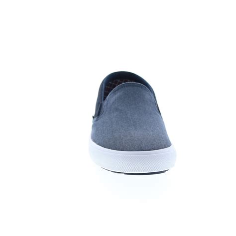 Ben Sherman Percy Slip On Bnm00104 Mens Blue Canvas Lifestyle Sneakers