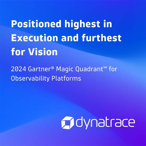 2025 Gartner® Magic Quadrant™ For Observability Platforms Dynatrace