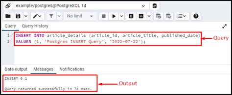 How To Use Insert With Postgresql Commandprompt Inc