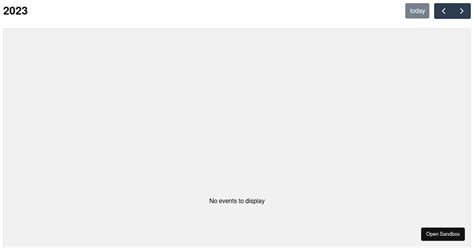 Fullcalendar Codesandbox
