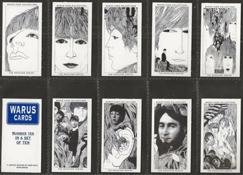 Warus Full Set The Beatles The Revolver Series 1998 10 Cards All