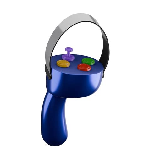 Premium Psd Blue Game Controller With Buttons
