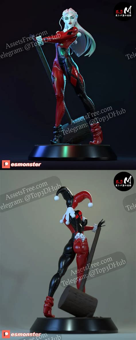 Harley Quinn 3d Print Model Download Free