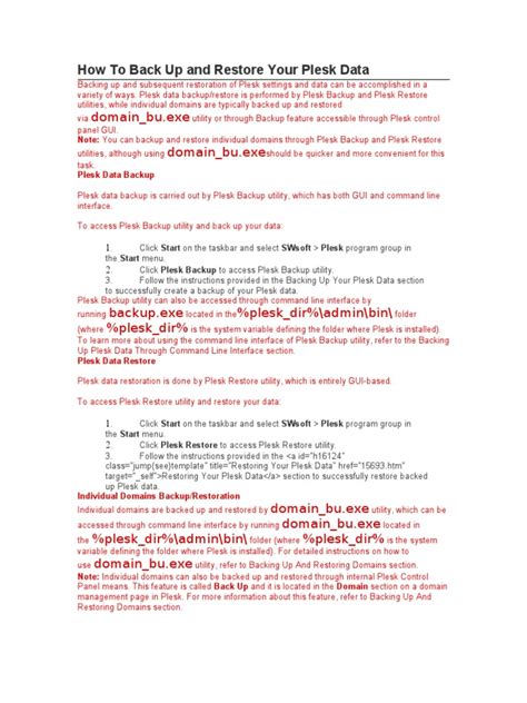 config backup plesk pdf file transfer protocol backup